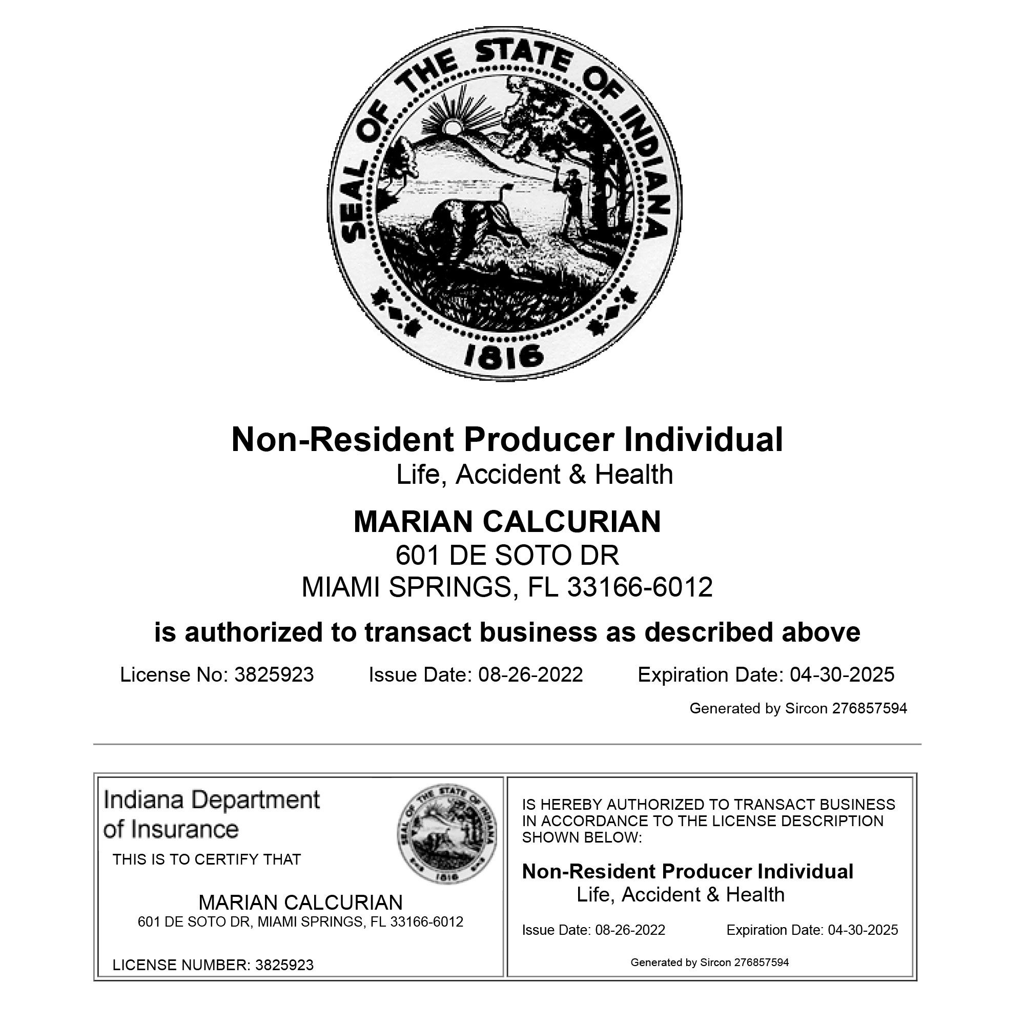 Licencias - La seguridad Insurance